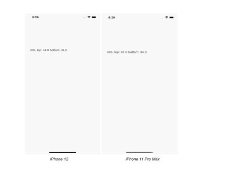 calculating safearea constants in cross platform native swift app scade