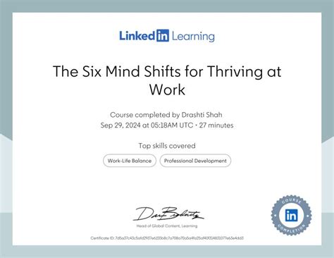 Drashti Shah On Linkedin Certificate Of Completion