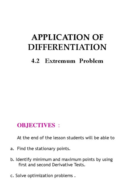 4 2 extremum problem pdf maxima and minima area
