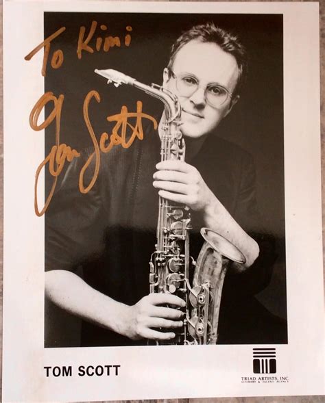 At Auction 8x10 Autographed Photo Noted American Saxophone Great Tom Scott