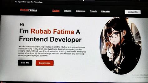 rubab fatima on linkedin webdevelopment portfolio html css