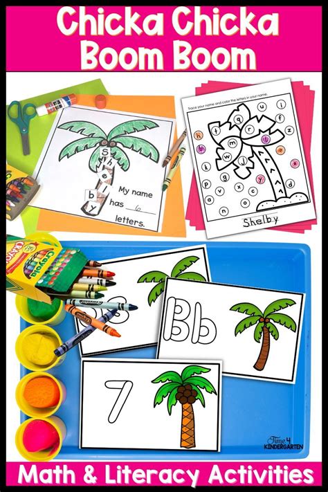Chicka Chicka Boom Boom Math And Literacy Activities Book Companion Back