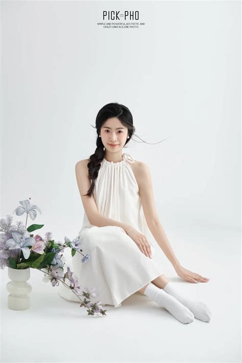 少女和花我都要韩系画报写真