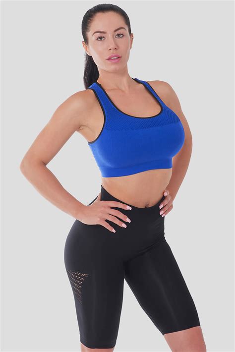 Bellissima Womens Sports Bra Workout Yoga Racerback Double Layer Seamless Bras Ebay