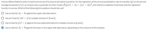 Solved A Twice Differentiable Function Is Said To Be Convex