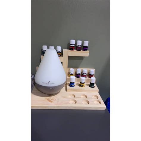 Diffuser And Esssential Oil Rack Young Living Kayu Pine 19 Holes