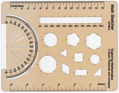 2 Pcs Math Sketcher Protractor Ruler Angles Geometric Geometer Geometry