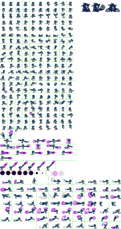 Werehog Sonic Sprite Sheet Gather Battle Size Fix By Luan374 On Deviantart