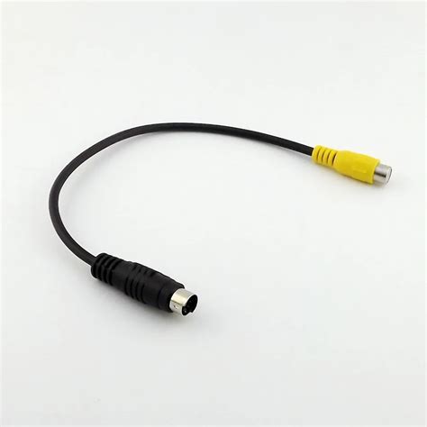 Pcs Mini DIN Pin S Video Male To AV TV RCA Female M F Audio Video Adapter Cable Cm In
