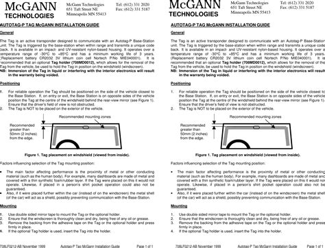 Nortech Atr430p Automobile Tag Reader User Manual 8a