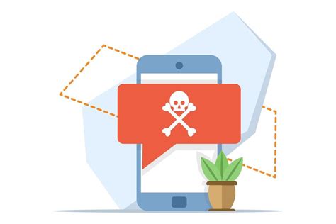 Malware Warning Concept Warning Notice On Laptop Computer Spam Data Fraud Internet Error