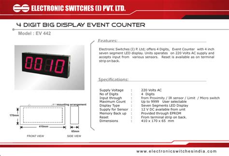 Event Counter 4 Inch Pdf