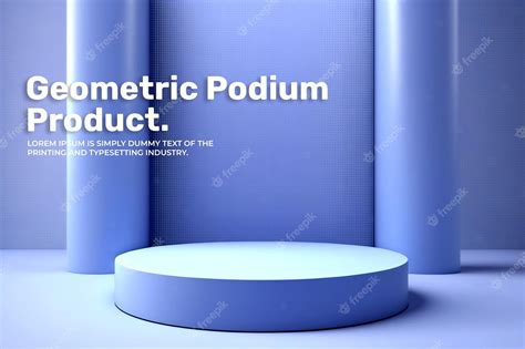 Premium Psd Realistic Podium Stage Display Mockup For Product