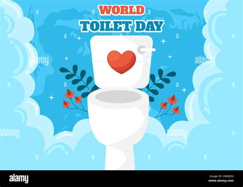 World Toilet Day Vector Illustration On 19 November With Earth And