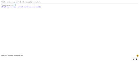 Solved Find Two Numbers Whose Sum Is And Whose Product Is Chegg Com