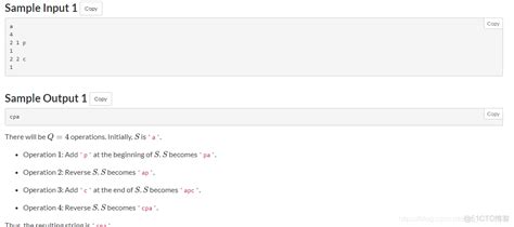 Atcoder Beginner Contest 158 D String Formation51cto博客atcoder