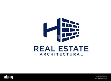 Letter H For Real Estate Remodeling Logo Construction Architecture
