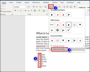 How To Change The Color Of Bullet Points In Word