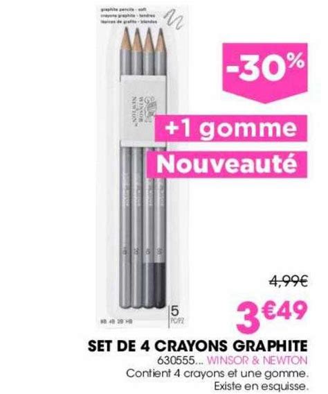 Promo Set De 4 Crayons Graphite chez Rougier Plé iCatalogue fr