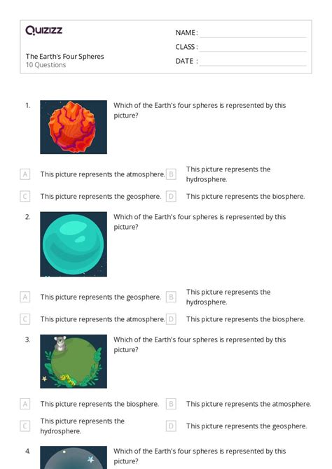 50 Earth S Systems Worksheets For 1st Grade On Quizizz Free Printable