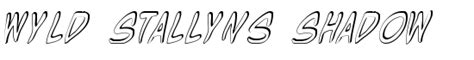 Wyld Stallyns Shadow Font