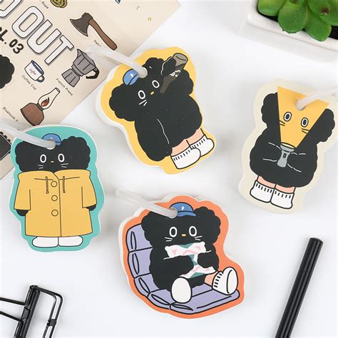 初品 去露营吧，嘿仔空白内页环扣本创意唯美可爱便条纸学生文具迷你随身便签本笔记本记事本子60张 虎窝淘