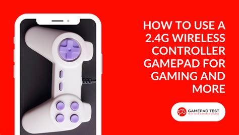 How To Use A 2 4g Wireless Controller Gamepad Gamepad Test