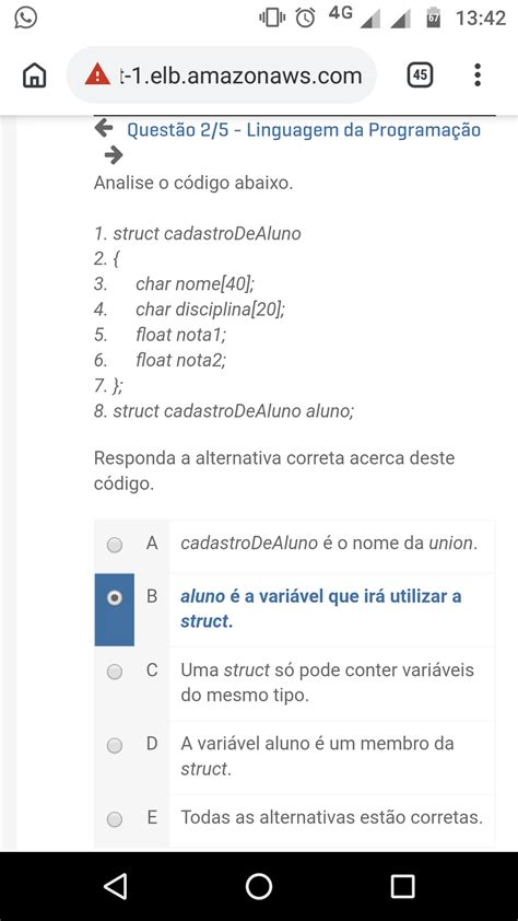 Apol 2 Linguagem De Programação Programação I