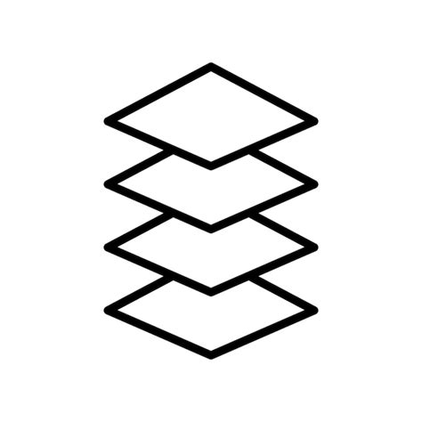 Premium Vector Layers Icon Set 3 Level Fabric Vector Symbol Three Layer Protection Sign Multi