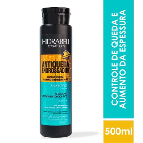 Shampoo Para Queda De Cabelo Antiqueda Engrossador 500ml Hidrabell