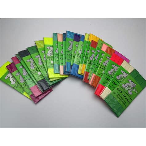 Bias Tape Fold Cap Gajah Kun Lis Piping Baju 12pcs 1dozen Shopee