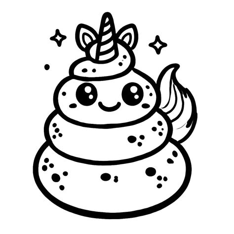 פאזל של קקי חד קרן לצביעה אונליין יויו