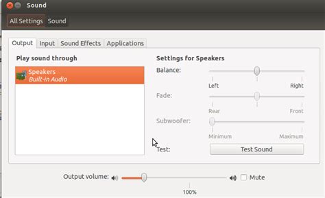1204 No Choice Of Audio Output Device Ask Ubuntu