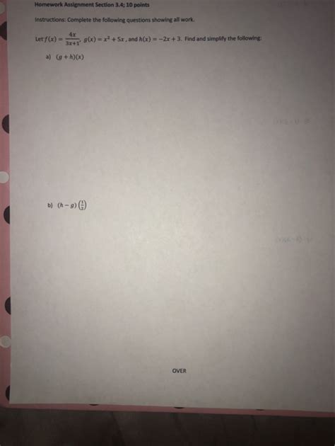 Solved Homework Assignment Section 3 4 10 Points