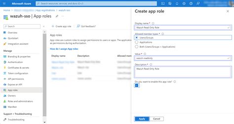 Microsoft Entra ID Setup Single Sign On With Read Only Role