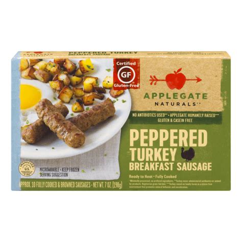 Applegate Naturals Savory Turkey Breakfast Sausage 10 Ct From Stop