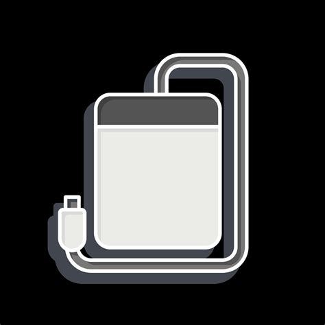 Icon Portable Hdd Related To Computer Symbol Glossy Style Simple