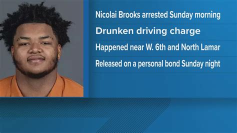 Texas Longhorns Freshman Lineman Nick Brooks Arrested For Dwi In Austin