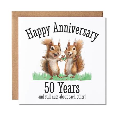 50th Anniversary Card Fiftieth Wedding Anniversary Card For Special