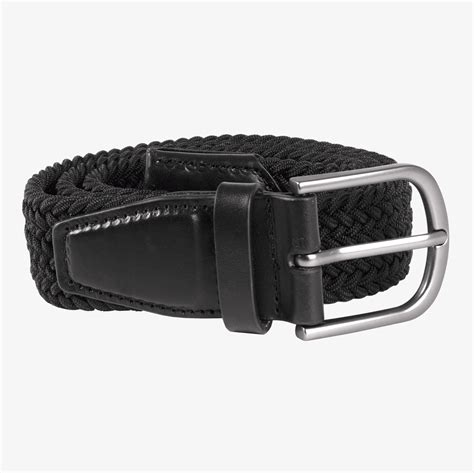 Wave Elastic Golf Belt Black Galvin Green