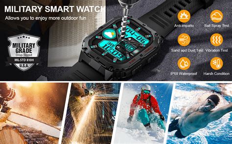 Military Smart Watch For Men Answer Dial Calls 1 95 AMOLED Touch