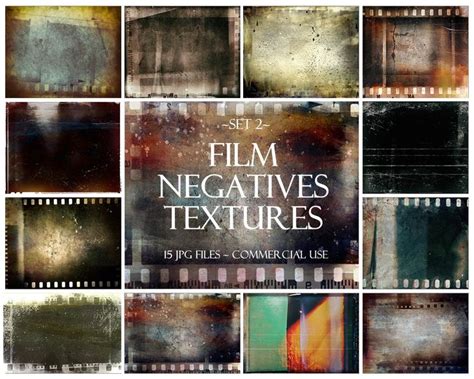 15 Film Textures Negative Textures Photoshop Textures Photoshop