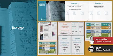 Mean Median Mode And Range Pack Teacher Made Twinkl