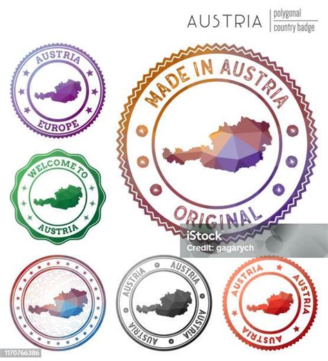 Austria Badge Stock Illustration Download Image Now Abstract
