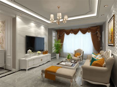 深圳阳光花园欧式风格120平米设计方案 装信通网