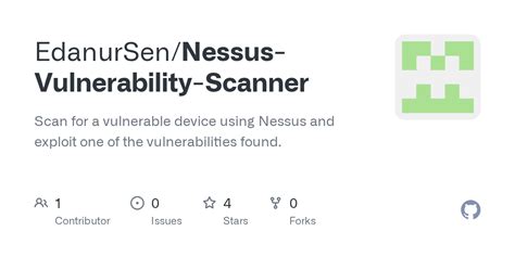 Github Edanursennessus Vulnerability Scanner Scan For A Vulnerable