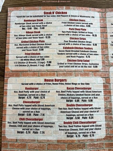 Online Menu Of South House Restaurant Restaurant Greer South Carolina