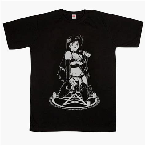 Hvy Blk Succubus Anime Girl With Wax T Shirt Nymphcore