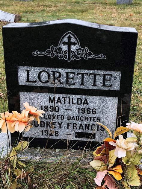 Audrey Francis Lorrette 1928 Unknown Find A Grave Memorial