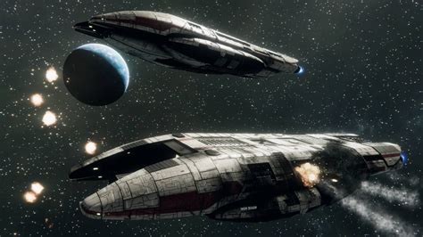 Atlas Class Carriers Under Fire Near Caprica 1 By Tachyon Archive On